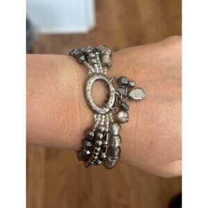 Silpada | Jewelry | Silpada Sterling Silver Hematite Hailstone Stretch ...